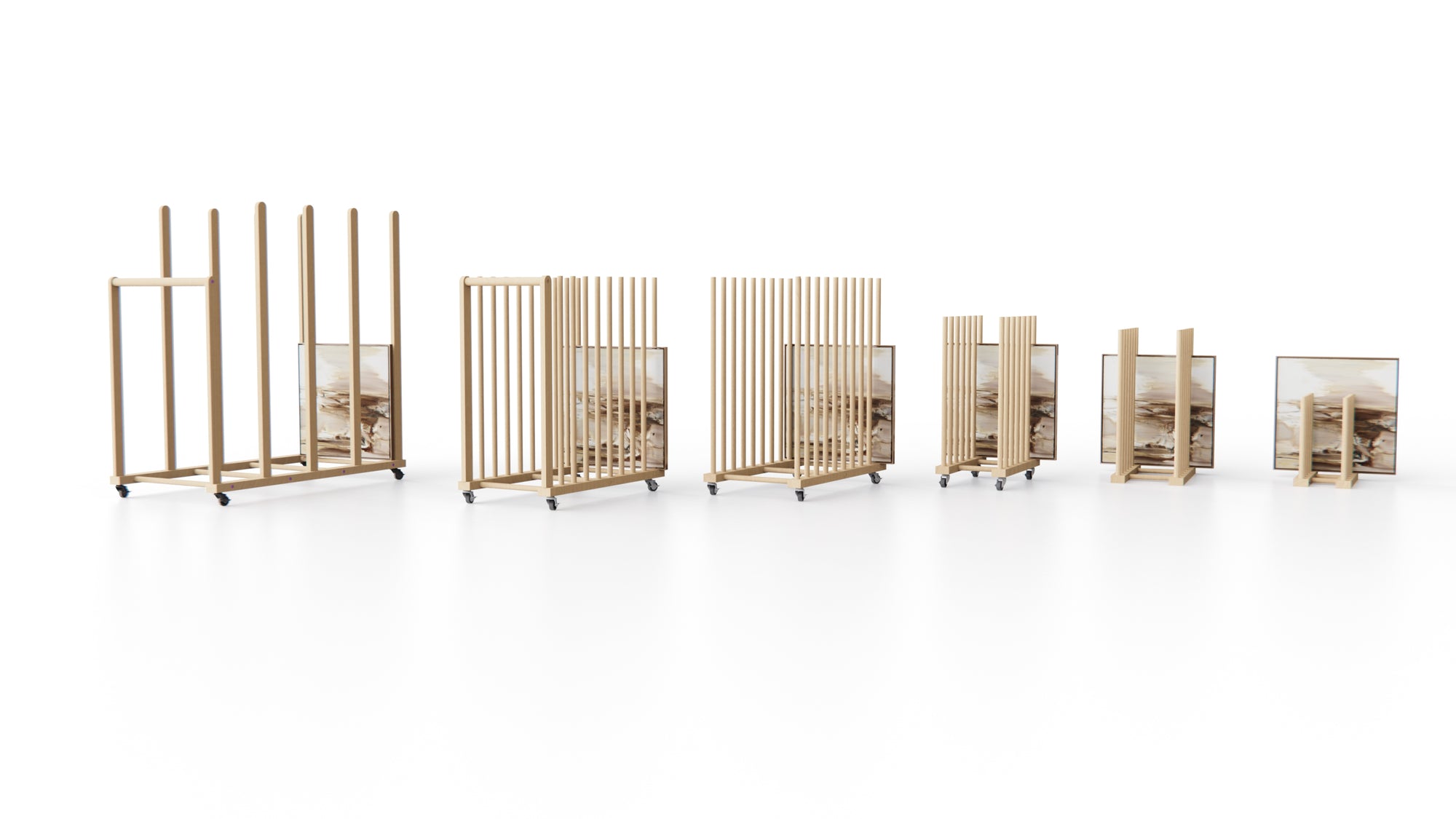 UNZERO art canvas storage rack holder